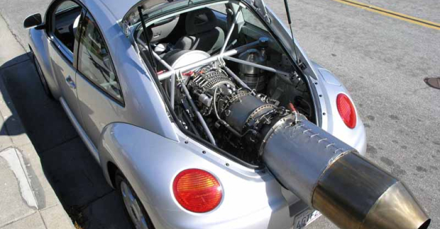 Chiếc Volkswagen Beetle độ động cơ phản lực mạnh 1.350 mã lực này đang ...