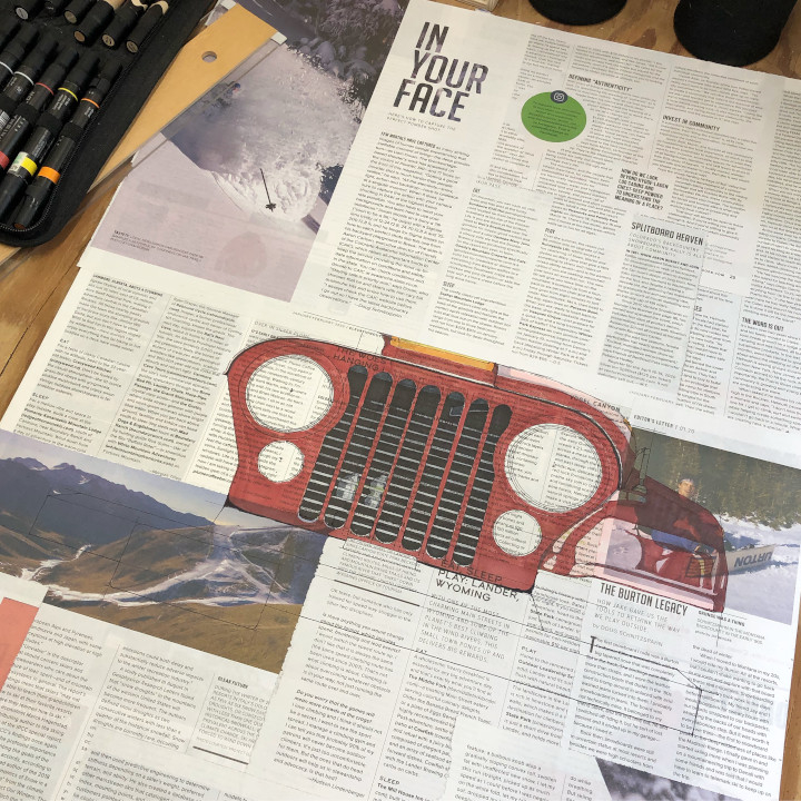 Khâm phục người đàn ông sử dụng giấy báo tái chế để tạo nên các bức ...