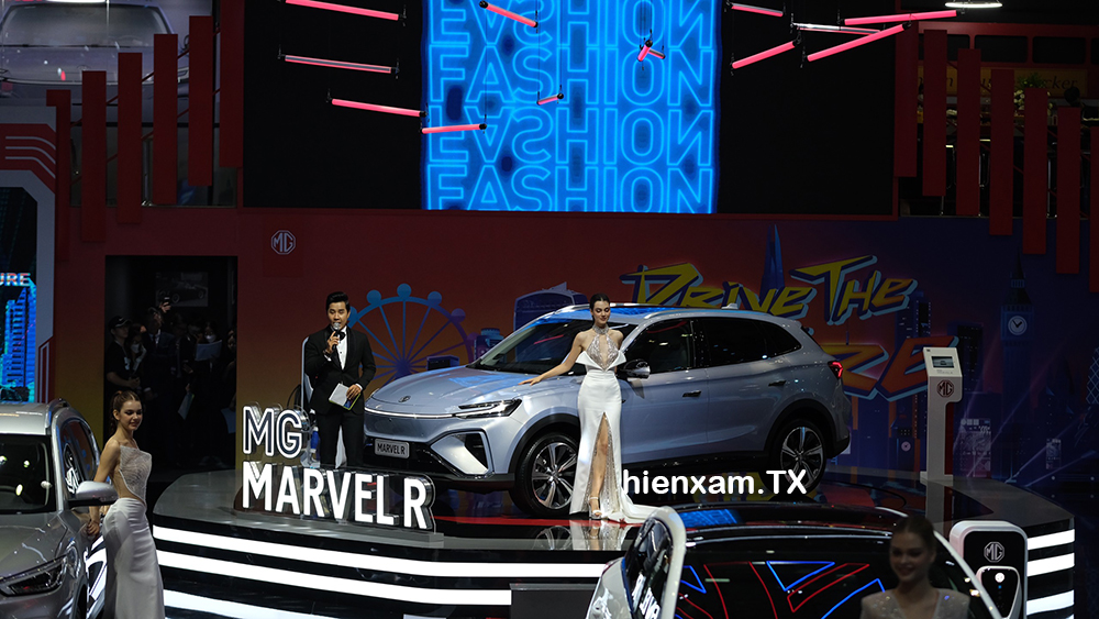 Cận cảnh ô tô điện MG Marvel R hiện đang được trưng bày tại triển lãm VMS 2022, sẽ bán tại Việt Nam